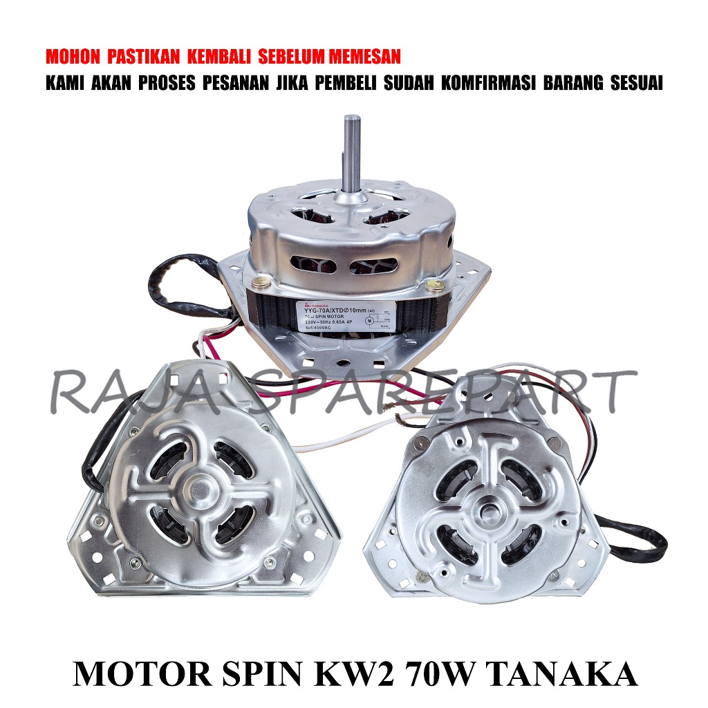 Jual MSK3KS MOTOR SPIN/DINAMO SPIN PENGERING MESIN CUCI/MOTOR SPIN KW2 70W TANAKA | Shopee Indonesia