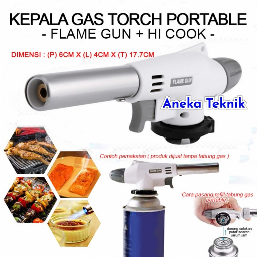 Jual Flame Gun Torch / Kepala Gas Torch Portable - Kepala Gas Pemantik | Shopee Indonesia