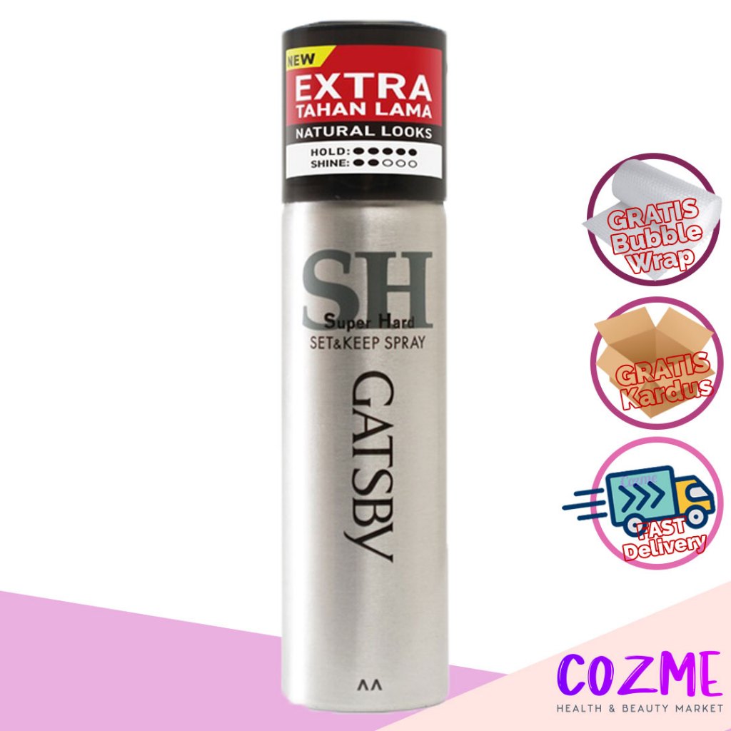 Jual GATSBY Super Hard Set & Keep Spray 70mL | Shopee Indonesia