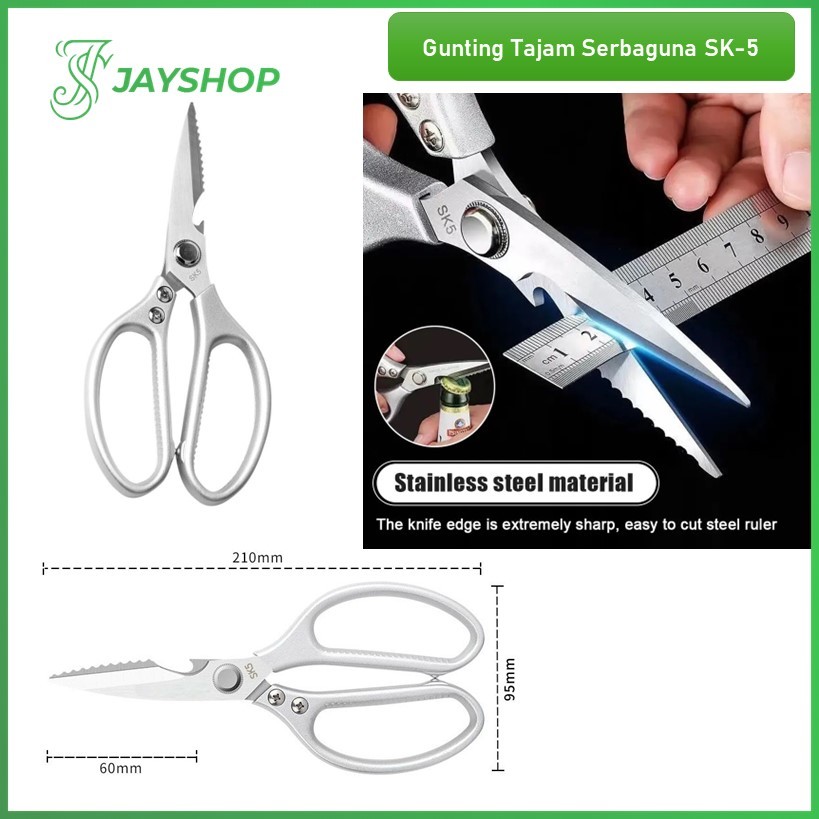 Jual Gunting Dapur SK-5 Jepang Gunting Dapur Tajam Stainless Super Kuat ...