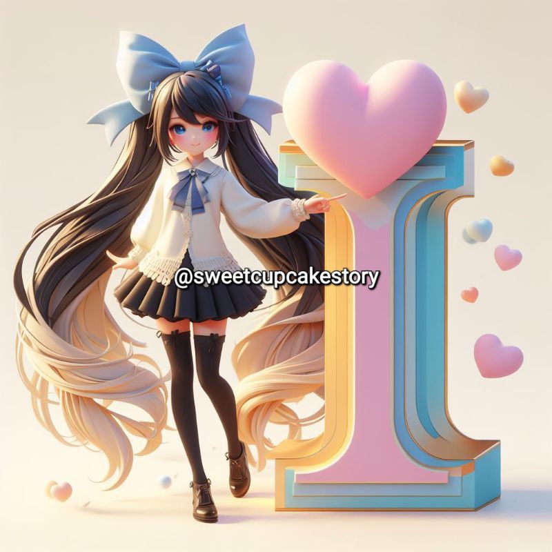 Jual Wallpaper Anime Initial "I" [soft file] Background Gemoy untuk hp ...