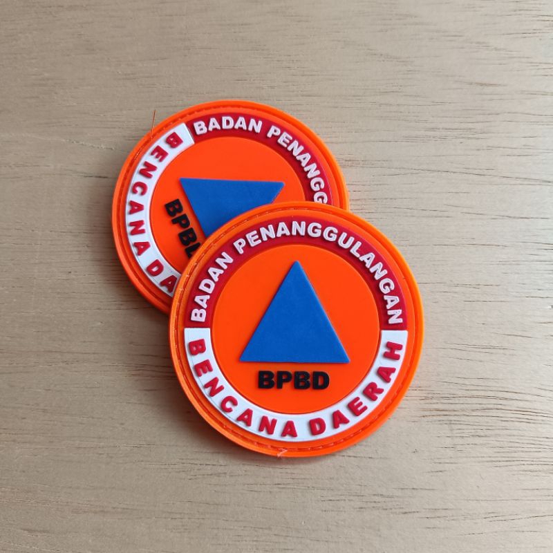 Jual patch rubber logo bpbd bulat - tempelan aksessoris emblem karet | Shopee Indonesia