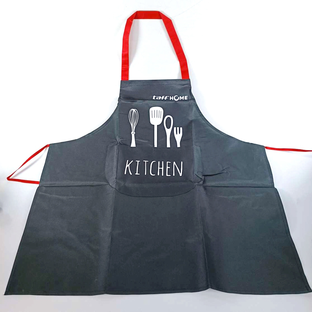 Jual COD Apron Kitchen Hitam Celemek Masak Dapur Cafe Coffee Shop ...