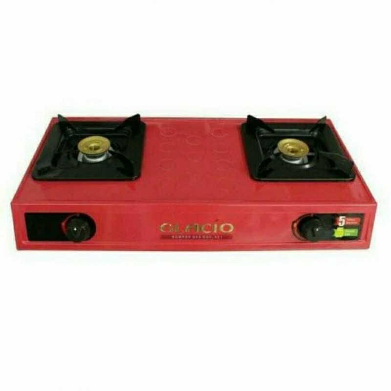 Jual Glacio GGC-521 Kompor Gas 2 Tungku Gas Stoves 2 Burner Garansi Resmi | Shopee Indonesia