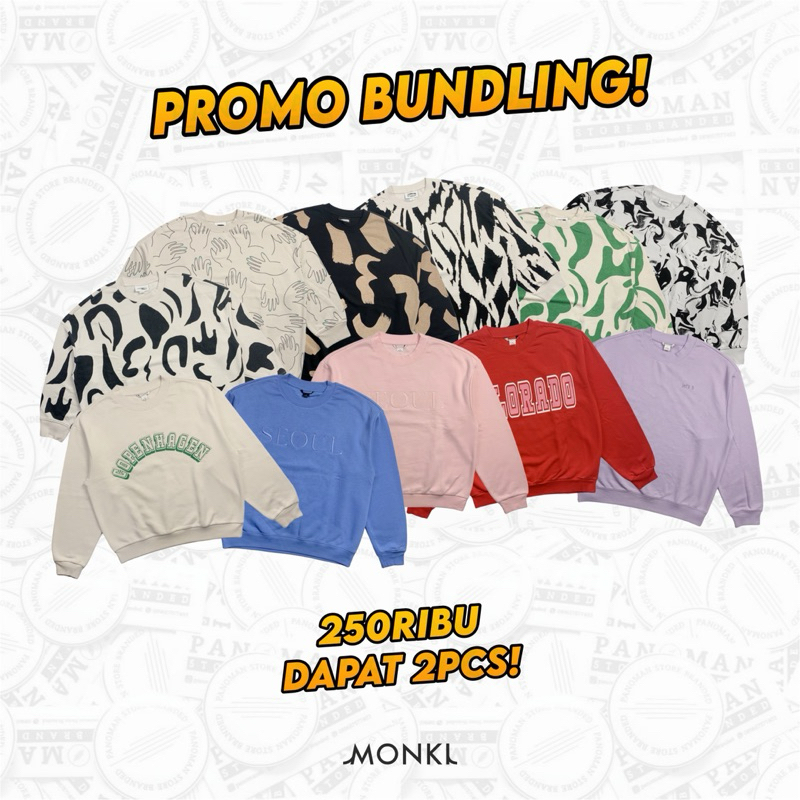 MONKI WOMEN CREWNECK deals ORIGINAL