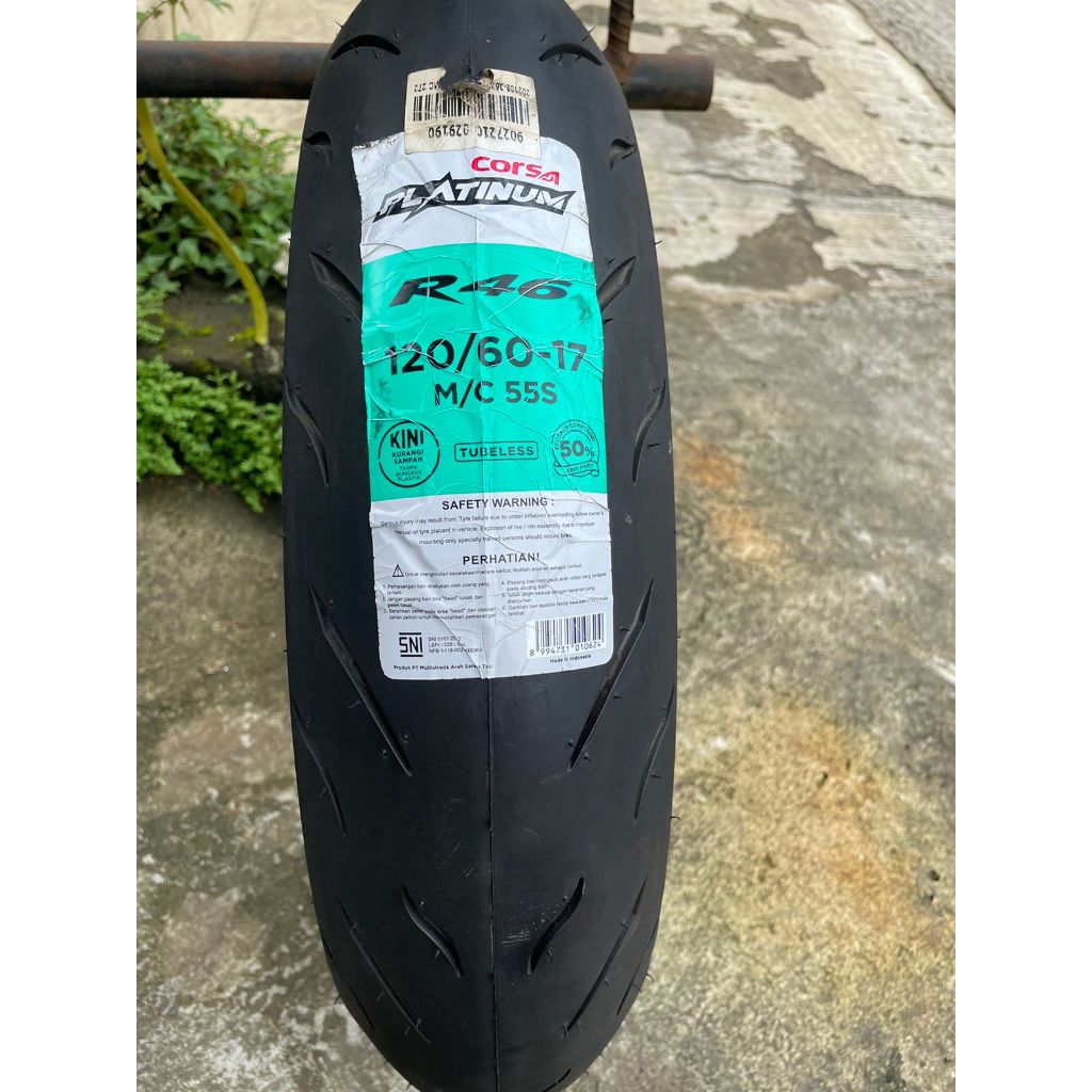 Jual CORSA PLATINUM R46 120/60 17 SHOFTCOMPOUND TUBELESS | Shopee Indonesia