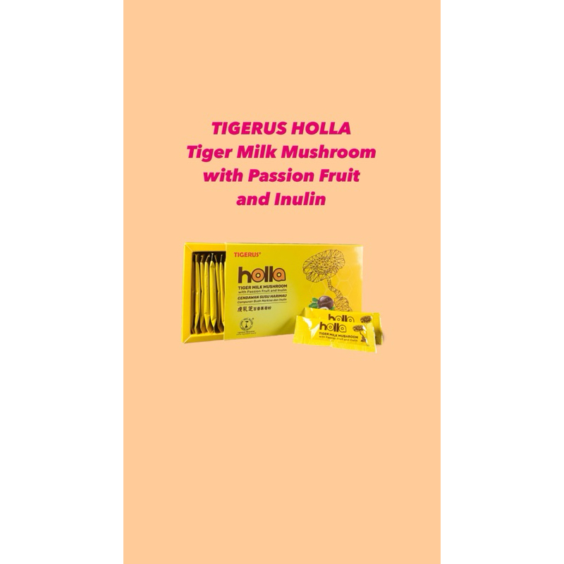 Jual Tigerus Holla - Tiger Milk Mushroom with passion fruit and inulin ...