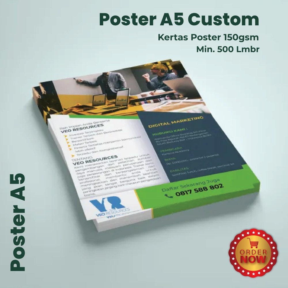 Jual CETAK BROSUR CUSTOM UKURAN A4 & A5 Custom Flyer , Custom Selebaran ...