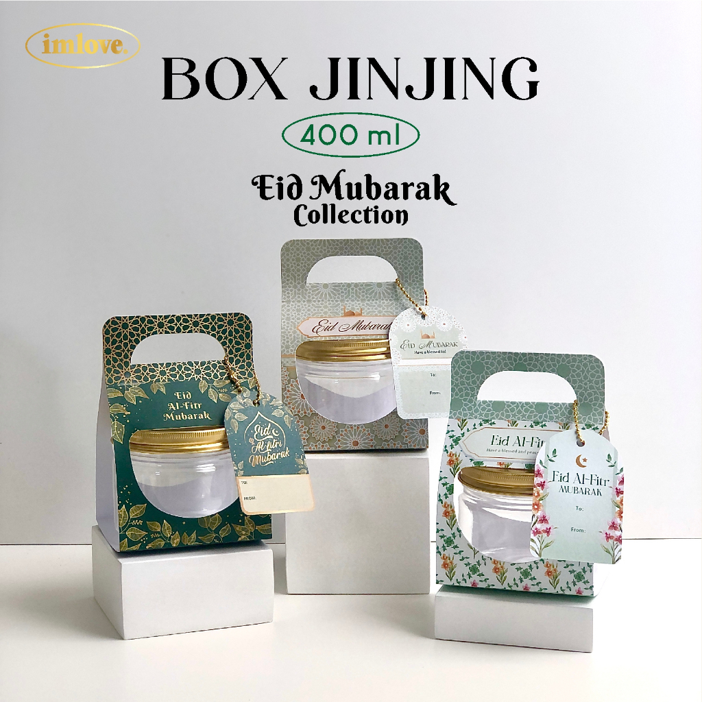 Jual [10 SET] Box Jar 400 ml Box Jinjing Idul Fitri Lebaran Eid Mubarak ...