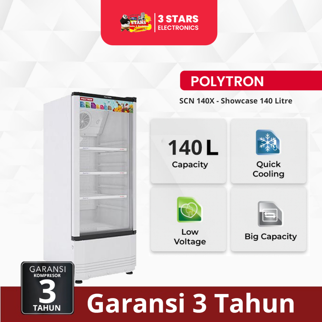 Jual POLYTRON Showcase 140 Litres SCN 140X | Shopee Indonesia