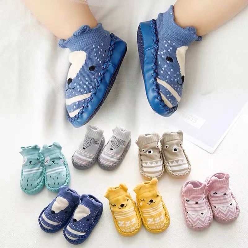 Jual Kaos Kaki Sepatu Bayi Bahan Kaos Kaki Animal Anti Slip 91-92-93-94 ...