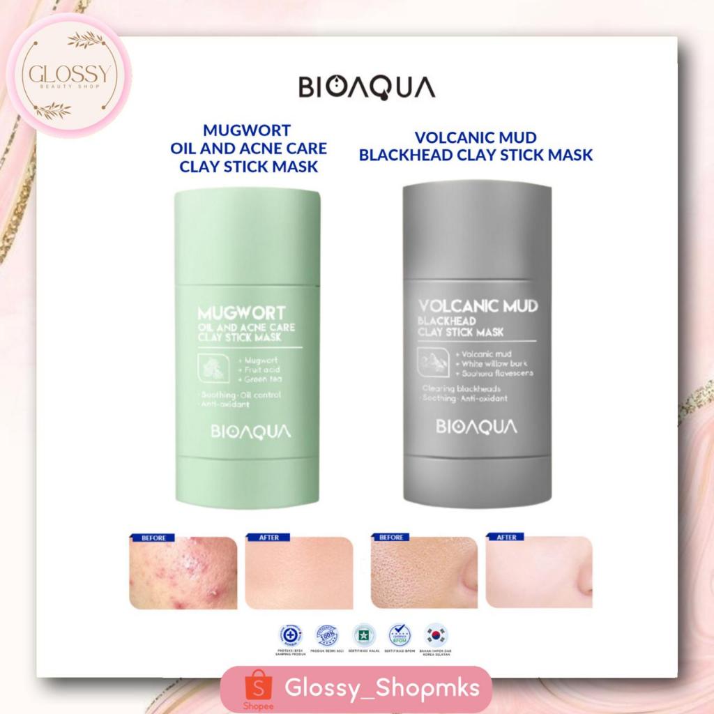 Jual BIOAQUA Clay Stick Mask Masker Wajah 40g Volcanic Mud Blackhead ...