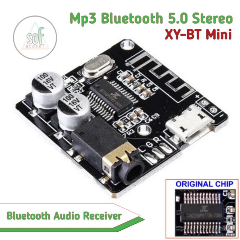 Jual Modul Bluetooth 5v Stereo XY-BT Mini 5.0 Module Audio Receiver Mp3 ...