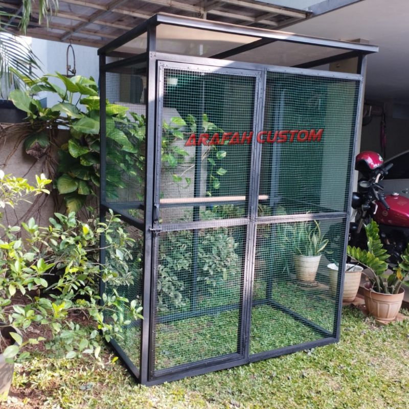 Jual Sangkar Kandang Ternak Koloni Aviary Besar Burung Lovebird ...