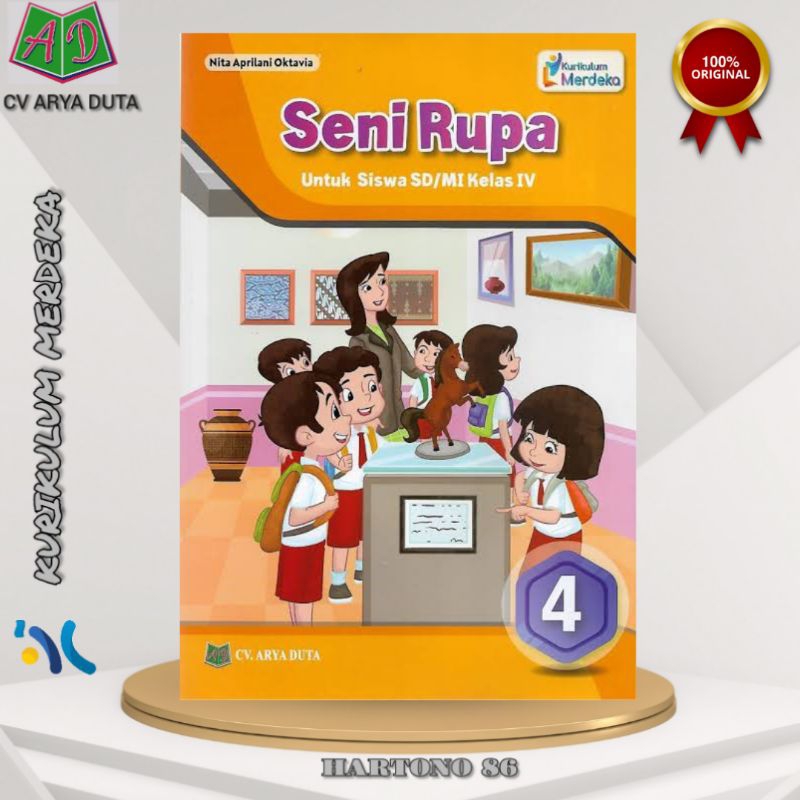 Jual Buku paket kurikulum merdeka seni rupa kelas 4 SD/MI Arya duta | Shopee Indonesia