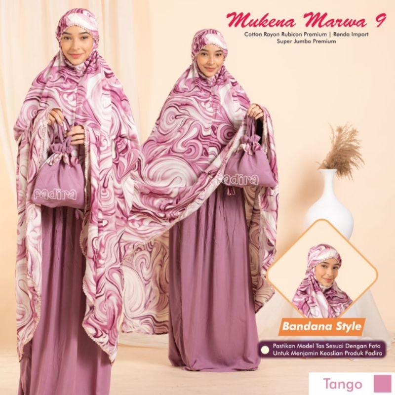 Jual Mukena Marwa 1 2 3 5 6 7 8 9 10 Bandana Style ori by Fadira ...