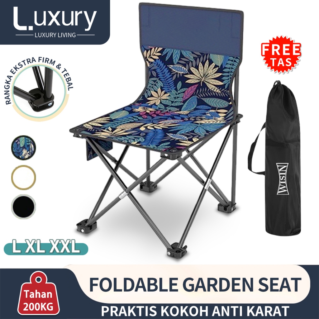 Jual LL Kursi Lipat Outdoor Kursi Lipat Camping Portable Folding Chair ...