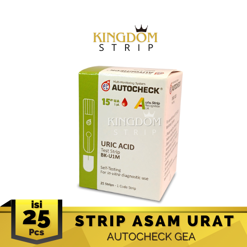 Jual Strip Autocheck Uric Acid ( Asam Urat Refill isi 25) | Shopee ...