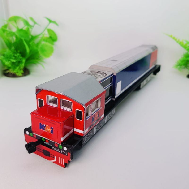 Jual MINIATUR LOKOMOTIF CC 202 MERAH BIRU | Shopee Indonesia