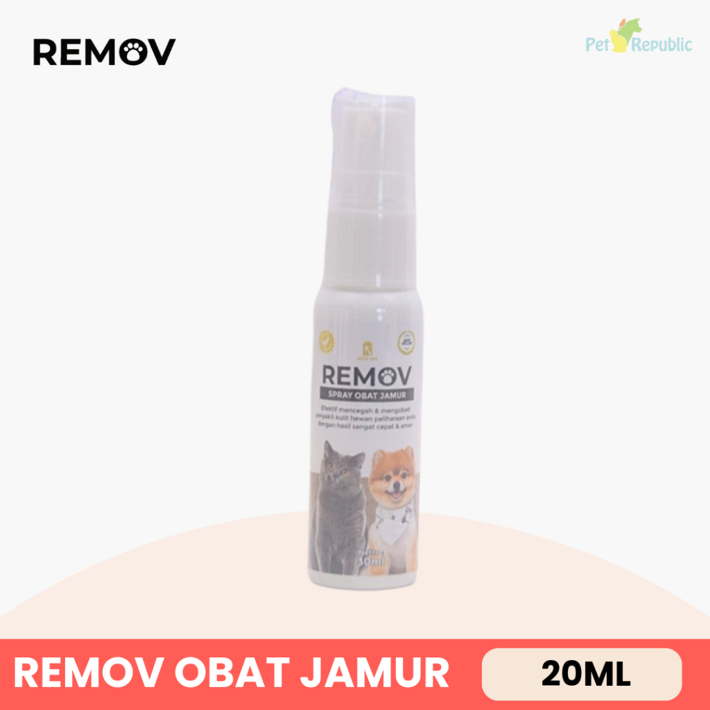 Jual REMOV Obat Jamur Anjing Kucing Kelinci Spray Herbal 30ml | Shopee ...