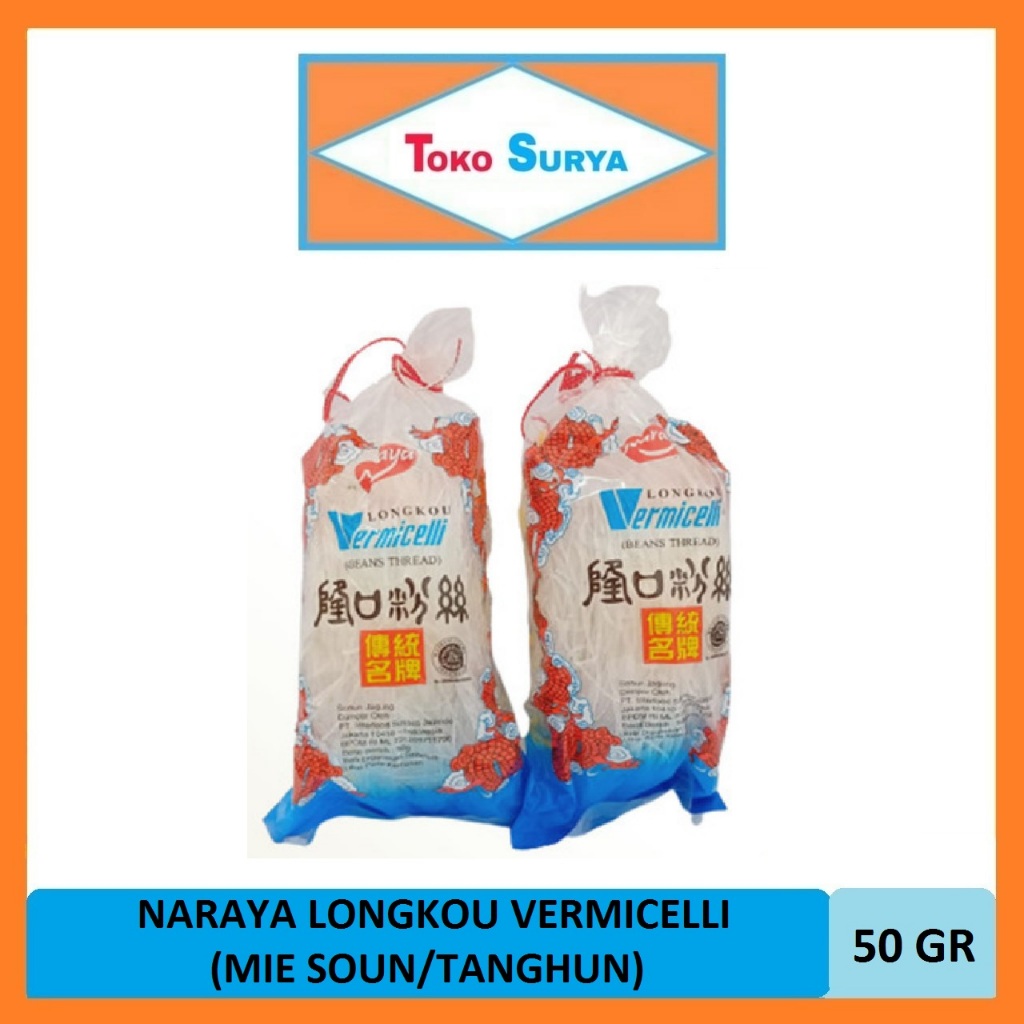 Jual Naraya Longkou Vermicelli Mie Sohun/Tanghun 50 Gr | Shopee Indonesia