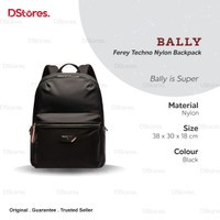 Jual Bally Ferey Techno Nylon Backpack - Black | Shopee Indonesia