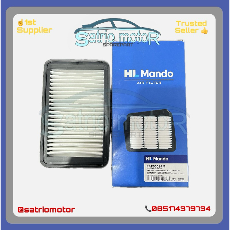 Jual FILTER UDARA ATAU AIR FILTER KIA ALL NEW PICANTO (MERK MANDO ...