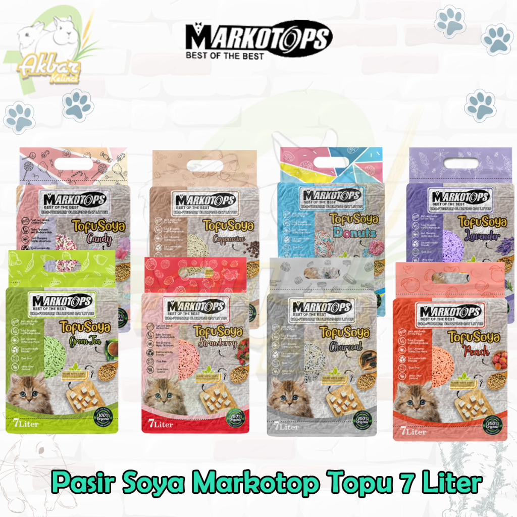 Jual MARKOTOPSs Soya Tofu 7 Liter | Pasir Kucing Markotop Tofu Soya 7L ...