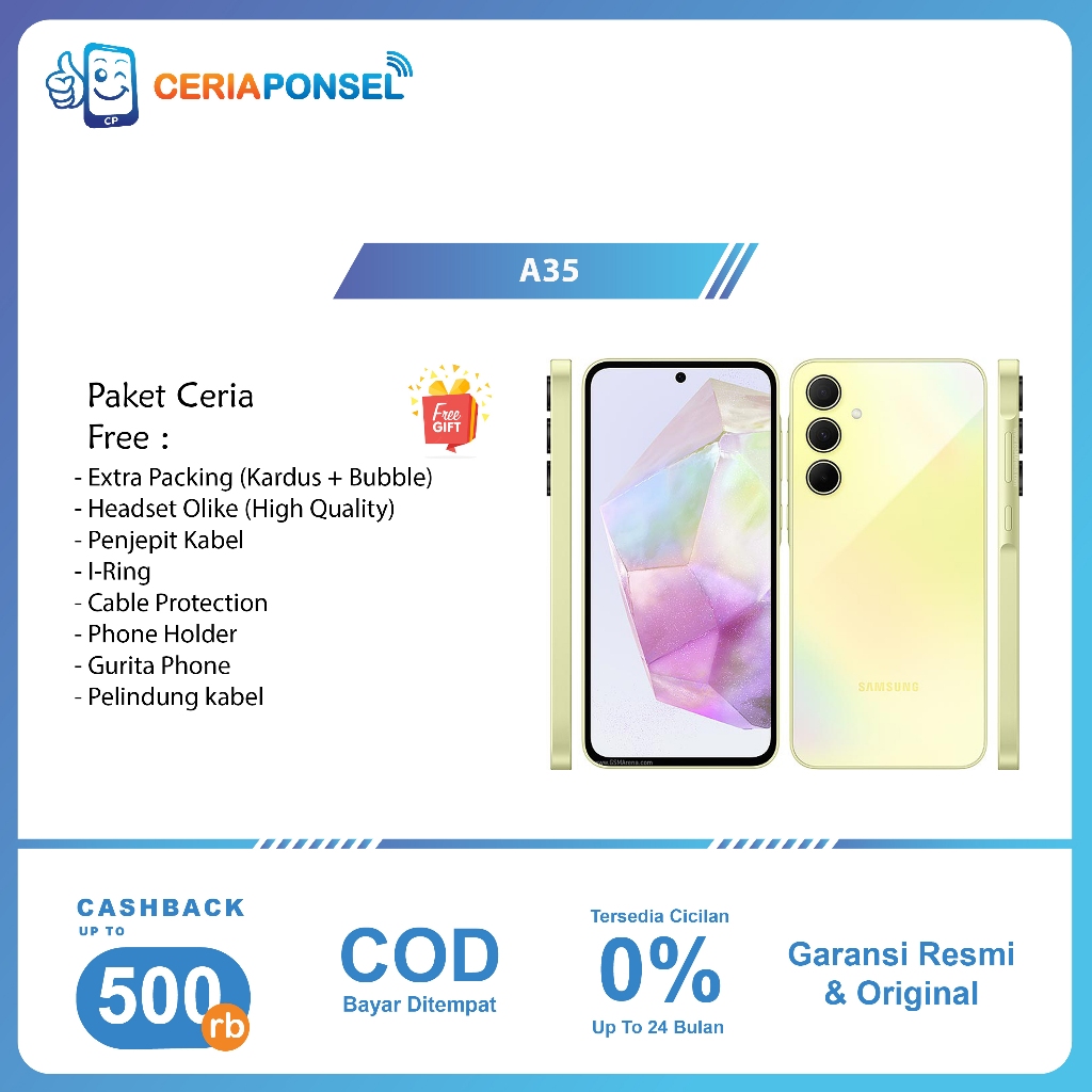 Jual Samsung Galaxy A35 5g 8 256gb Exynos 1380 5nm Garansi Resmi