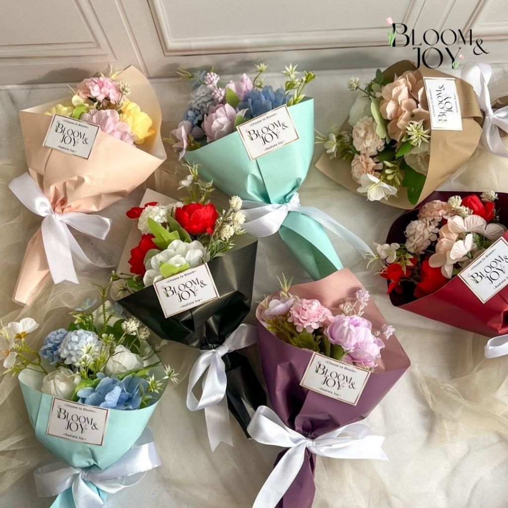 Jual buket bunga artificial buket bunga mix flower bouquet kado ...