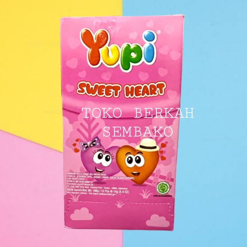 Jual YUPI Sweet Heart Permen Yupi 144gr Isi 12pcs -1 BOX | Shopee Indonesia