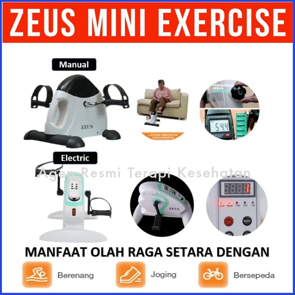 Jual Zeus Mini Exercise - Zeus Static Bike Alat Olahraga Portable ...