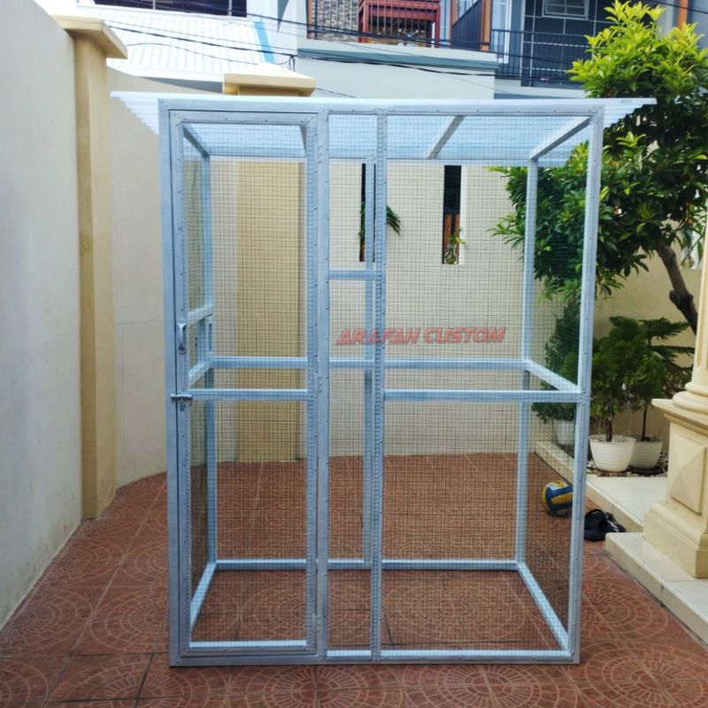 Jual Sangkar Kandang Burung Koloni Aviary Jumbo Outdoor Murai Kenari ...