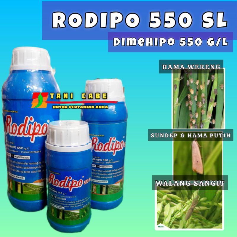 Jual INSEKTISIDA RODIPO DIMEHIPO BASMI HAMA WERENG/SUNDEP PADI 1 LITER ...