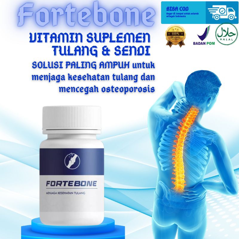 Jual FORTEBONE Vitamin Tulang dan Sendi Suplemen Kesehatan Tulang Obat ...