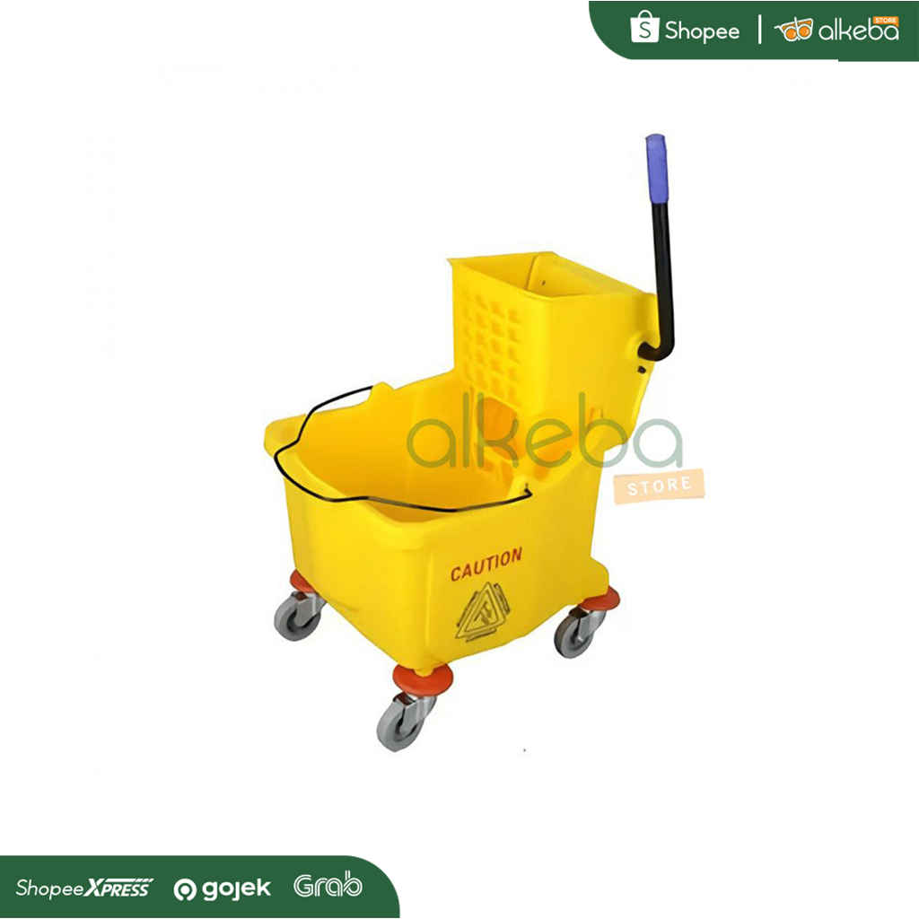 Jual SINGLE BUCKET MOP WRINGER 36 LITER / SINGLE MOP WRINGER With ...
