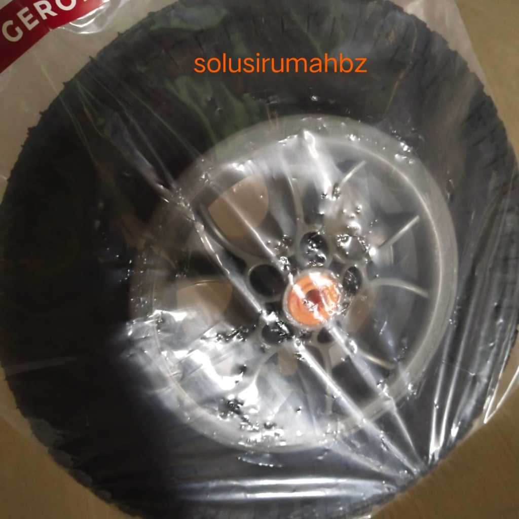 Jual Ban Roda Gerobak Sorong merek alpha set warna random velg pvc ...