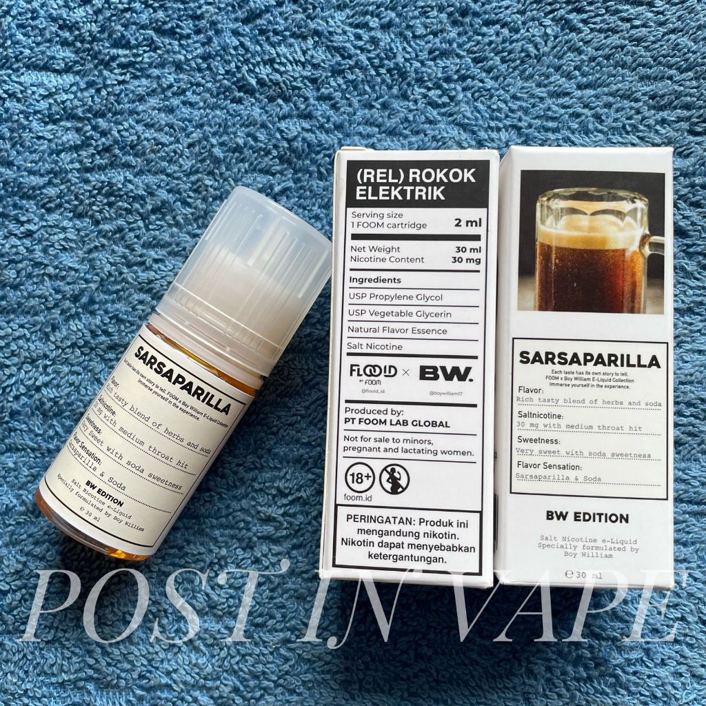 Jual FOOM x BW Series 30ml - Matcha Latte, Sarsaparilla Liquid Saltnic ...
