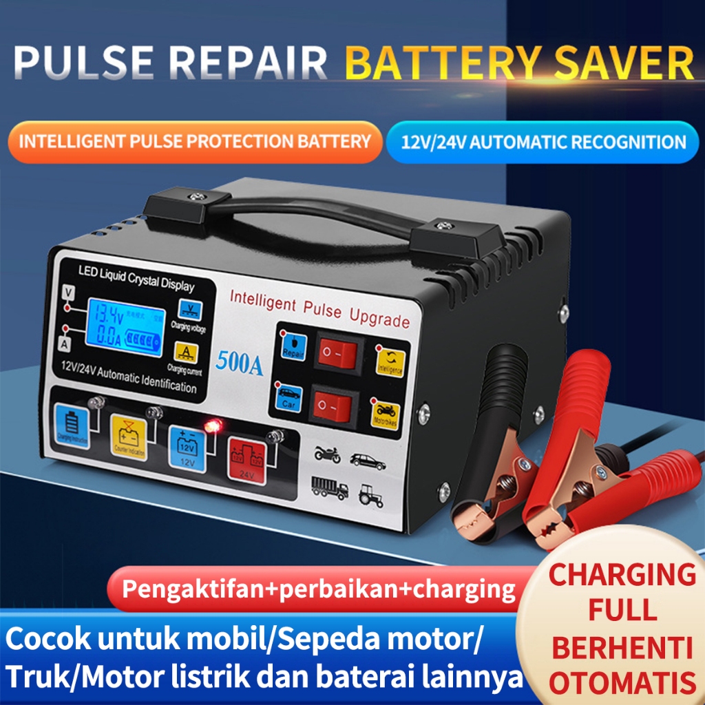 Jual Charger Aki Otomatis Smart Intelligent Auto Repair Mobil Pengisi ...