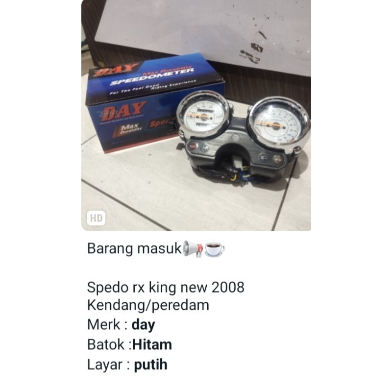Jual SPIDO MOTOR YAMAHA RX KING NEW TH 2008 KENDANG/PEREDAM MERK DAY ...