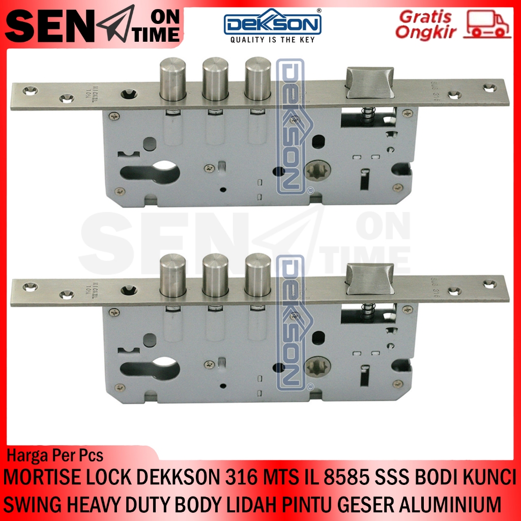 Jual Dekkson Mortise Lock 316 Mts IL 8585 Sss Swing Body Kunci Lidah ...