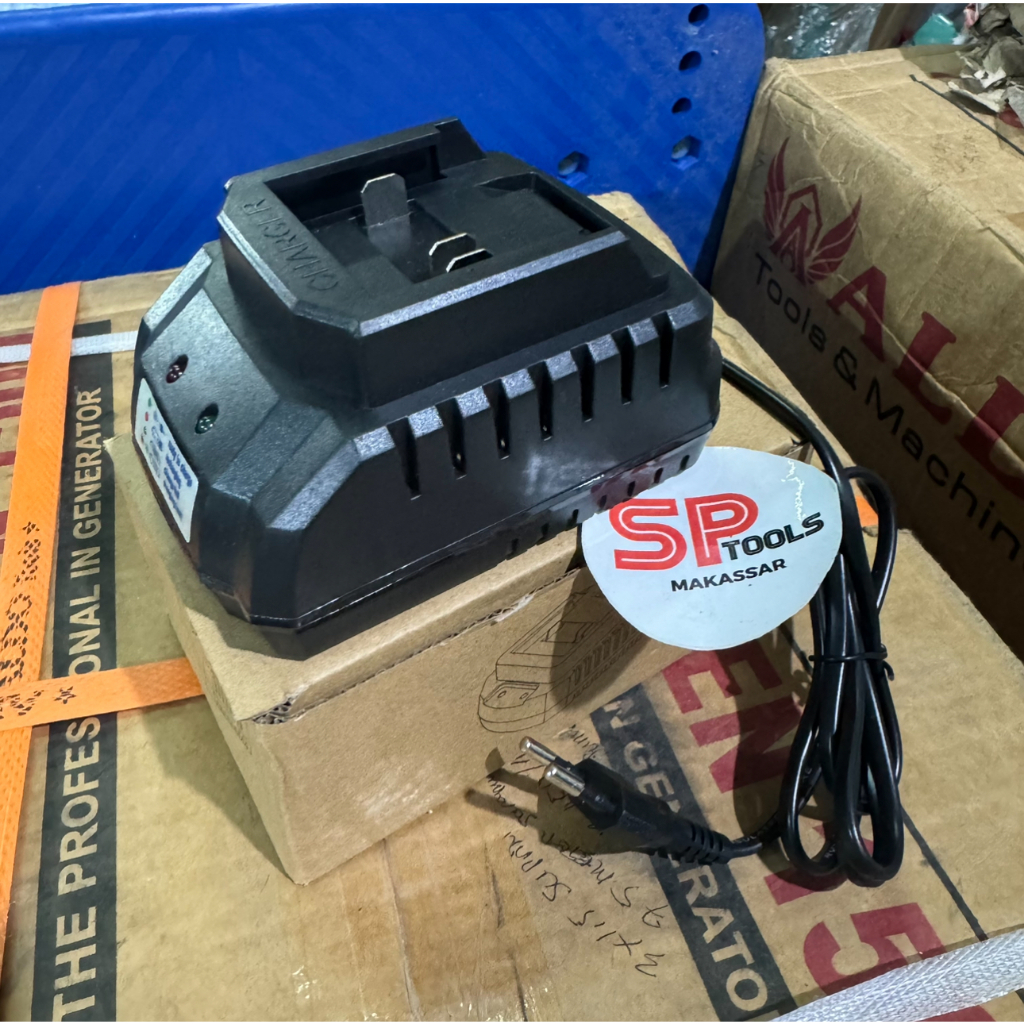 Jual ALAT CHARGE CHARGER CAS COLOKAN BATERAI BOR / IMPACT WRENCH 20V 2A ...