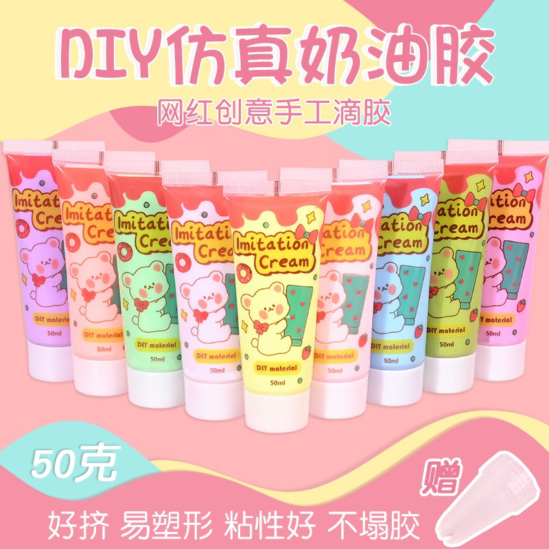 Jual deco diy simulation cream diy 50 ml buy 1 get 1 free spuit ...