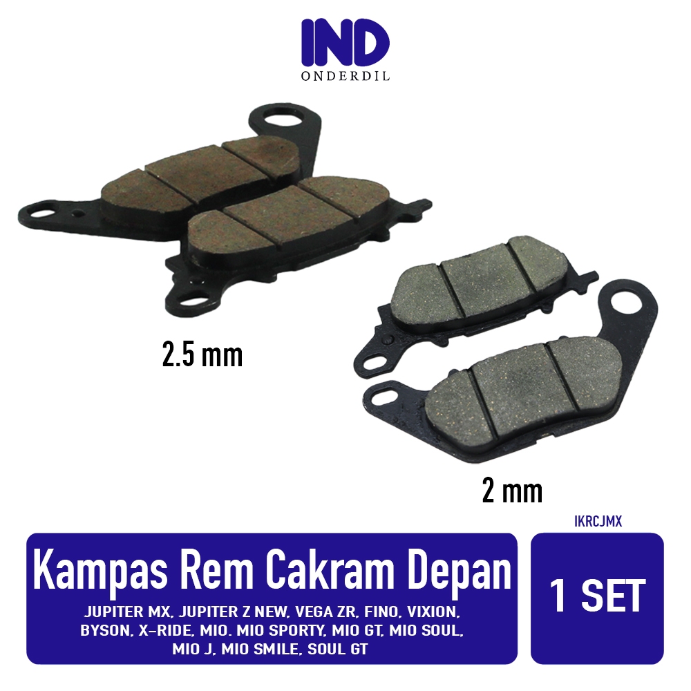 Jual Kampas Cakram Rem Depan-Discpad-Dispad-Disped Mio/Fino/Soul GT/X ...