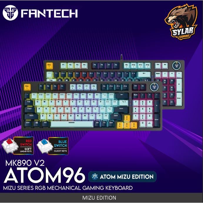 Jual Fantech ATOM96 MK890 V2 Mizu Series RGB Mechanical Gaming Keyboard | Shopee Indonesia