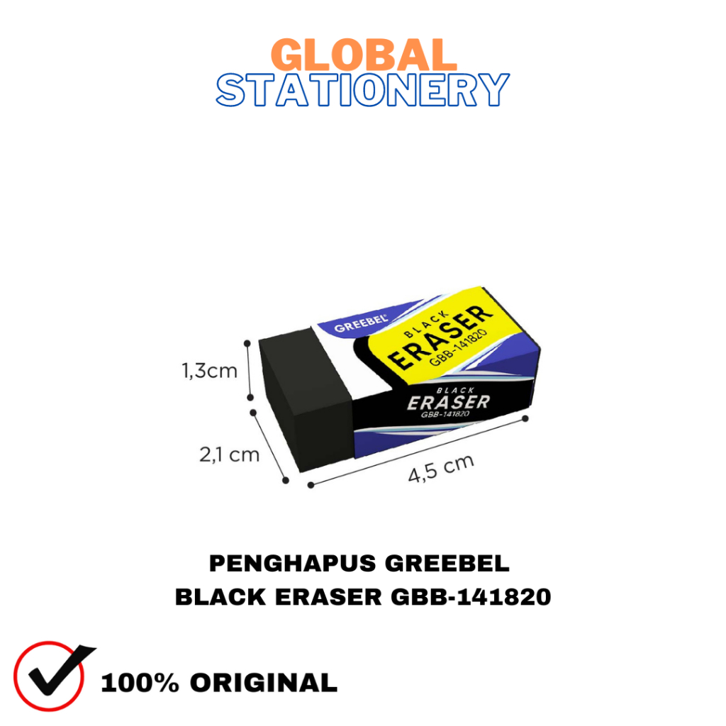 Jual PENGHAPUS GREEBEL HITAM BLACK ERASER - GBB 141820 | Shopee Indonesia