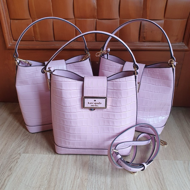 Jual Kate spade reegan Croco embosed leather KE621 | Shopee Indonesia