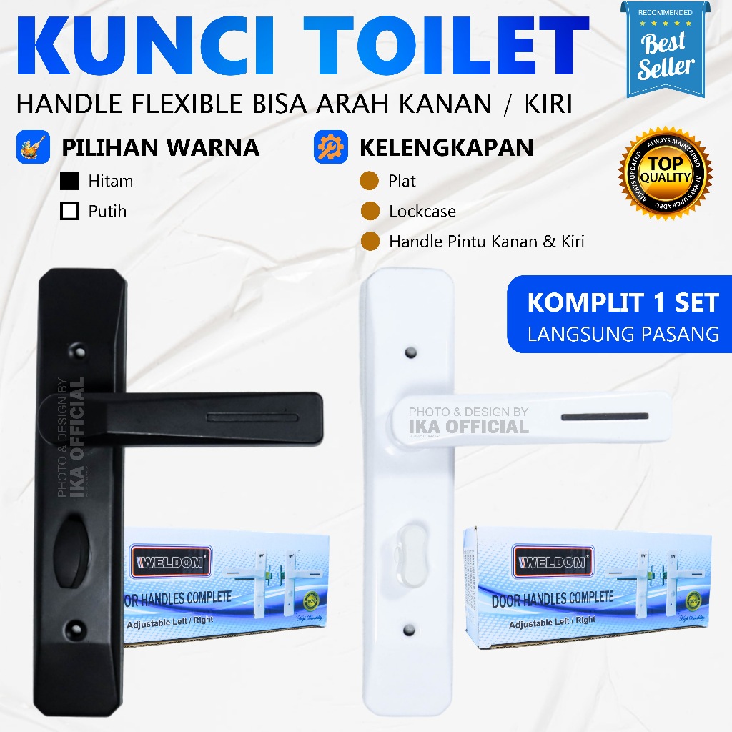 Jual Handle Kamar Mandi Toilet WC Modern Minimalis Warna Weldom ...
