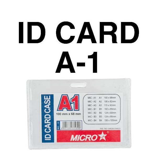 Jual ( DAPAT 20 PCS ) Plastik Name Tag ID Card Holder Tidur Horizontal ...