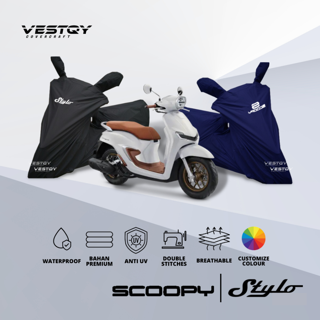 Jual VESTQY Cover Sarung Motor Premium STYLO 160 Scoopy 160 2024 Cover ...